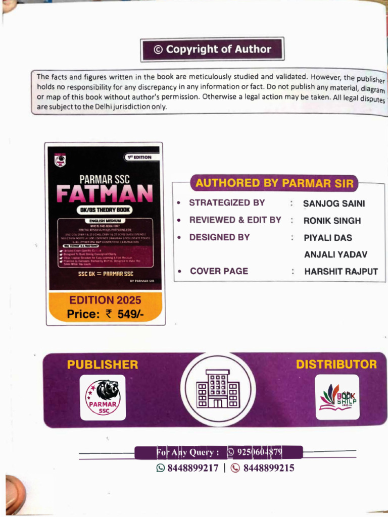 PC - Same - Parmar SSC Fatman Complete Book PDF | PDF