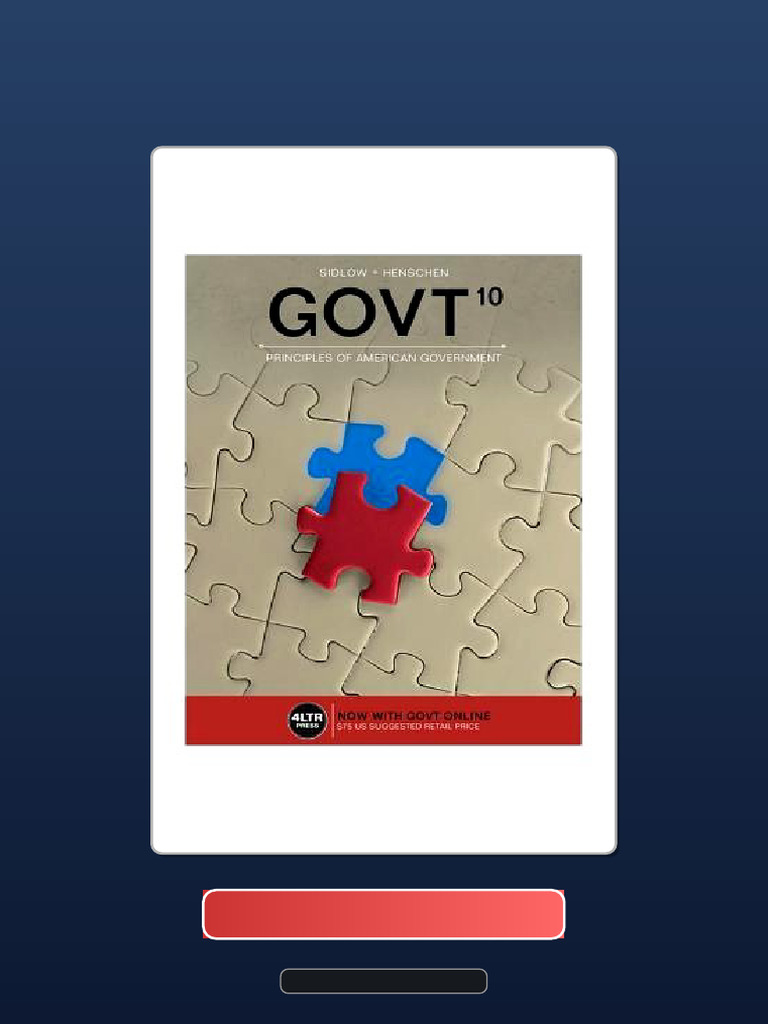 Test Bank For Testbank GOVT 10 Principles of American Government 10th ...