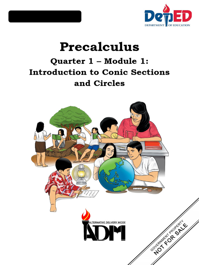 Precalculus11 q1 Mod1 Introductiontoconicsectionsandcircles v6 | PDF | Ellipse | Circle