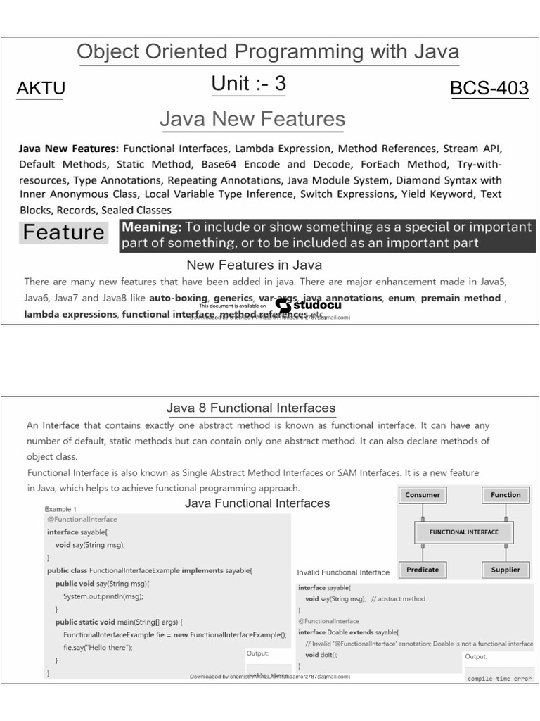 Java Unit 3 | PDF