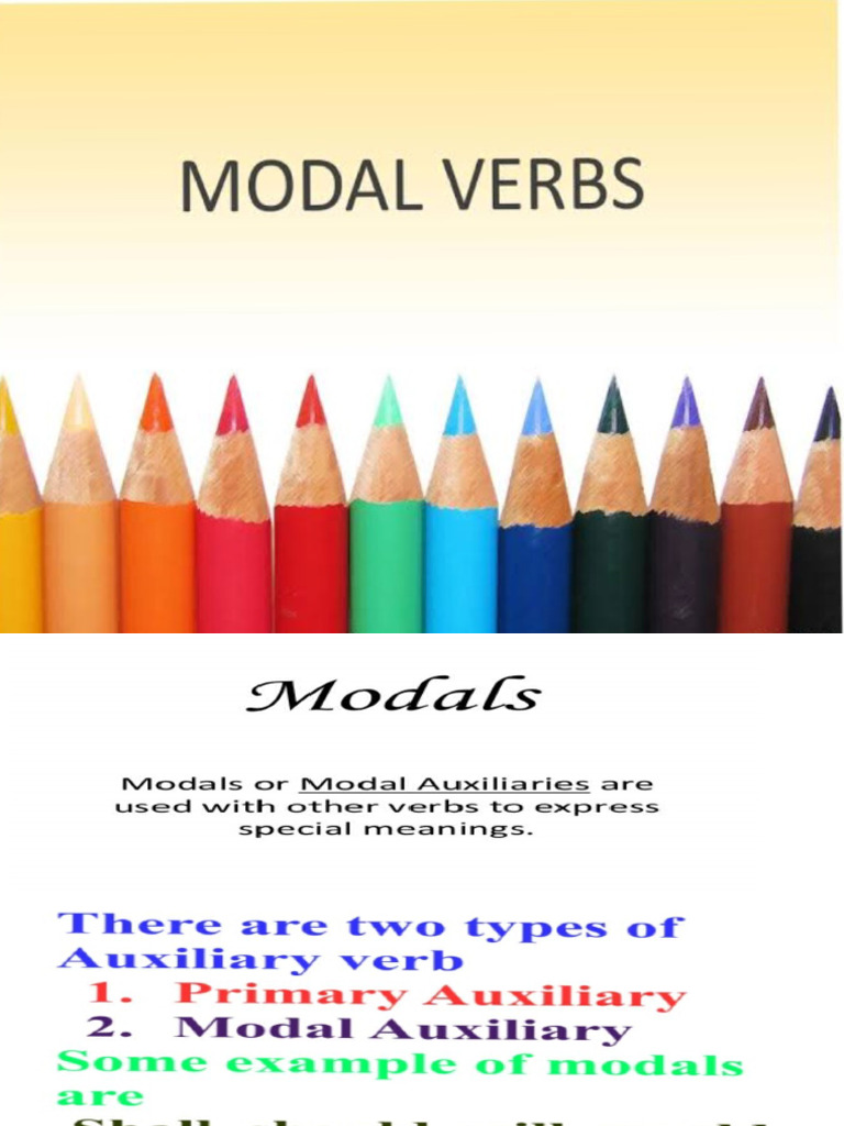 MODALS | PDF