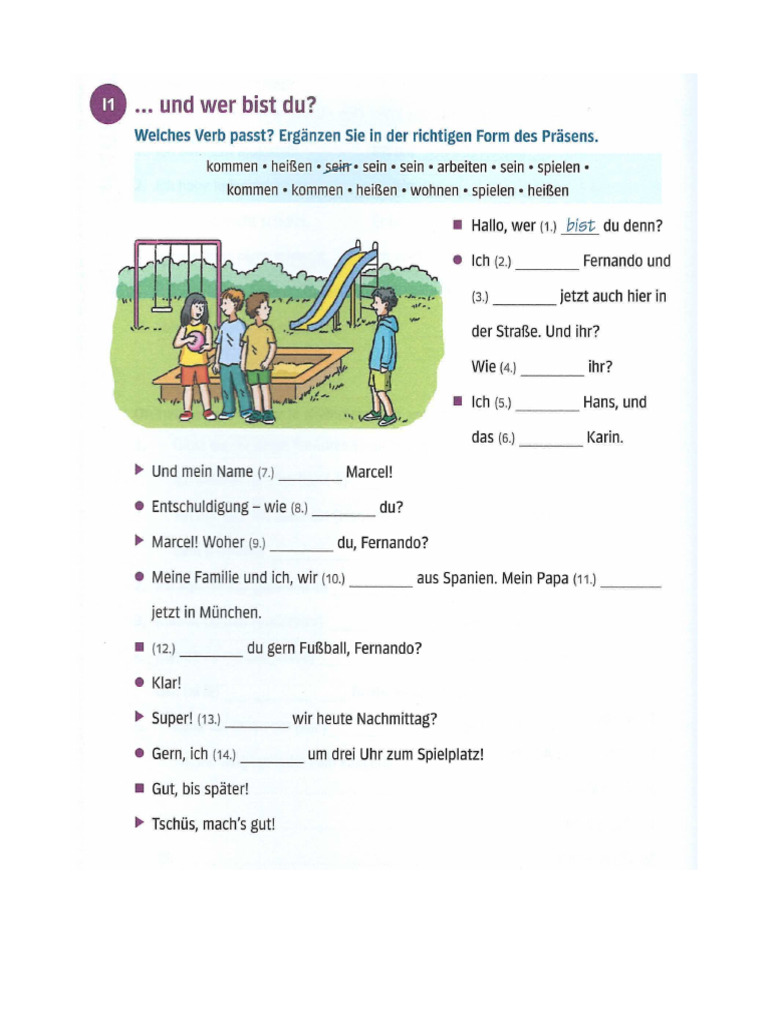 Übungen Präsens 1 | PDF