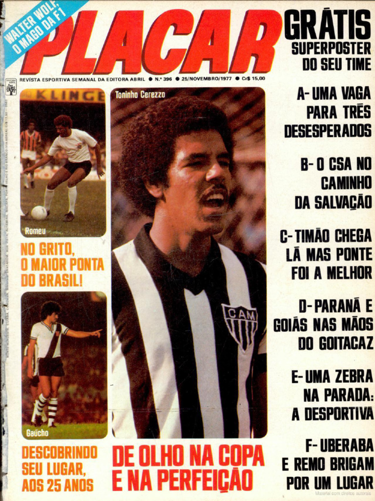 1977-396 Revista Placar Magazine Revista | PDF