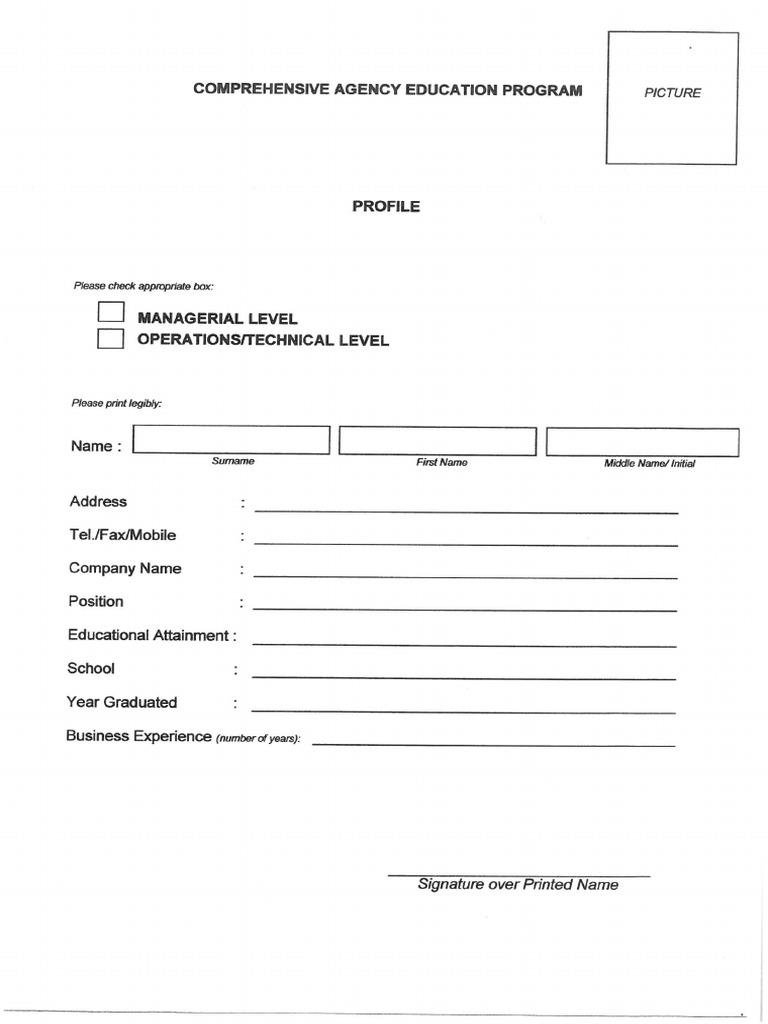 Caep Form | PDF