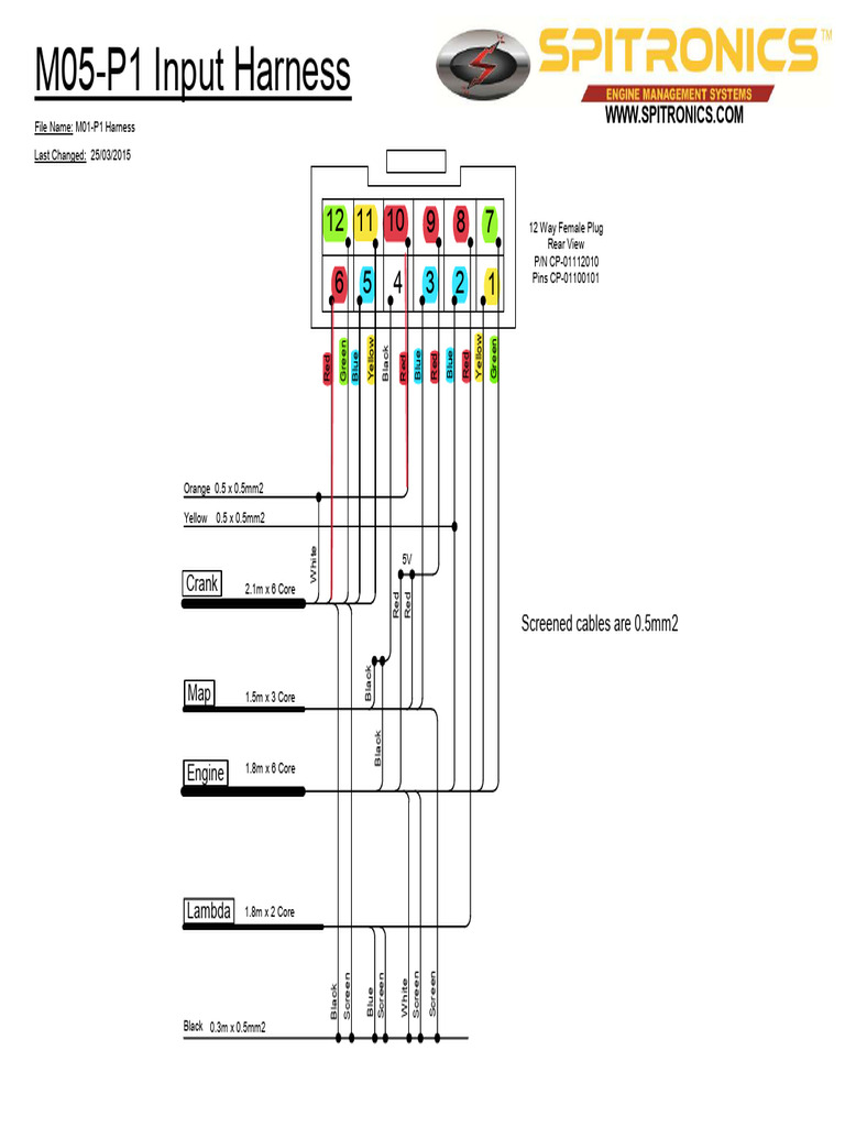 M05 P1 Harness | PDF | Electronics | Electrical Engineering