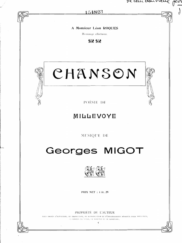 Migot - Chanson | PDF