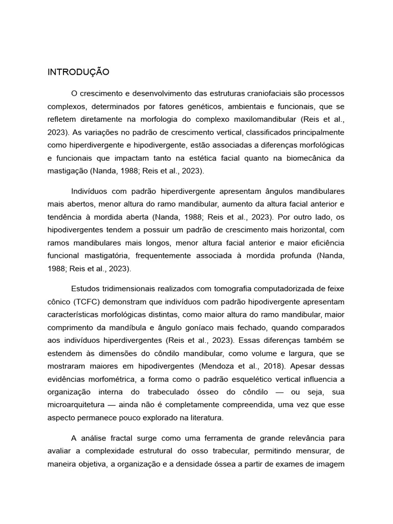 Análise Fractal do Côndilo Mandibular | PDF | Odontologia