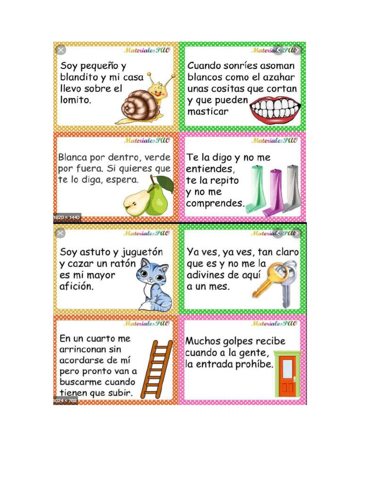 Doc1 Adivinanzas | PDF