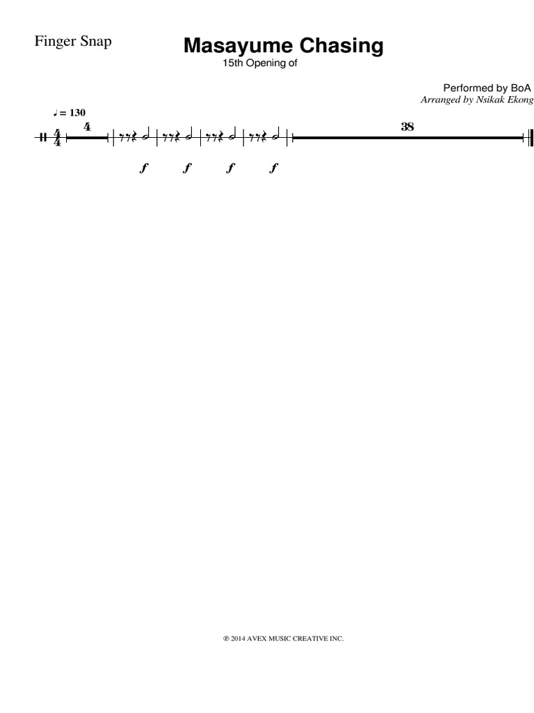 FYT - Mayasume Chasing (Finger Snap) | PDF