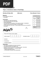 AQA GCSE Nov 2021 English Language Past Paper 1 | PDF