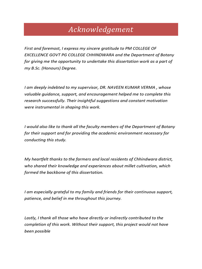 Acknowledgement 2 | PDF