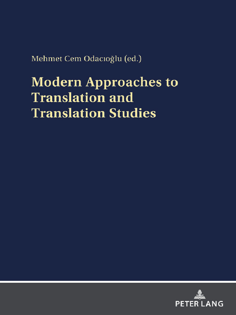 Modern Approaches To Translation and Tra | PDF | Translations | Applied ...