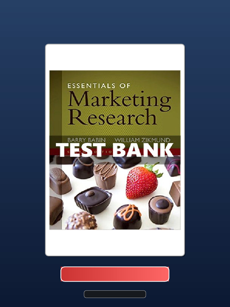 Essentials of Marketing Research 6 Ed Babin Ebook and TestBank Bundle ...