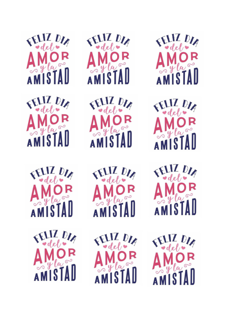 Dia Del Amor y La Amistad | PDF