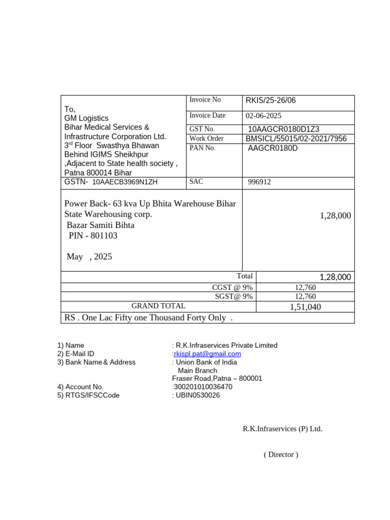 Bmsicl Inv 10-17 | PDF