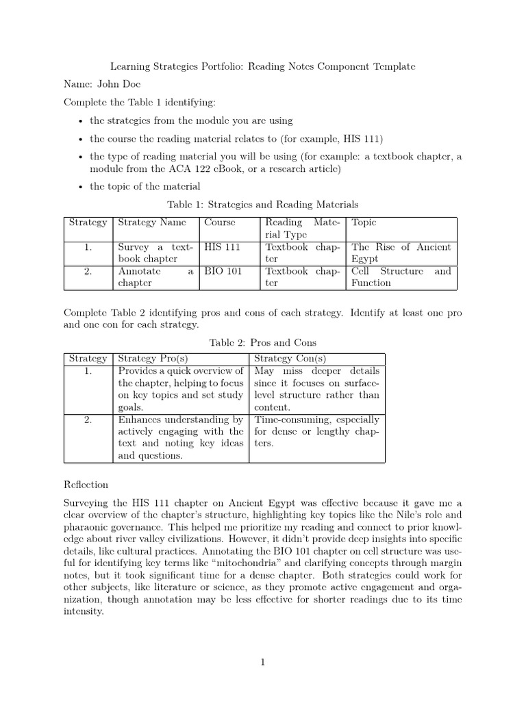 Effective Reading Strategies in Academic Learning - Grok | PDF