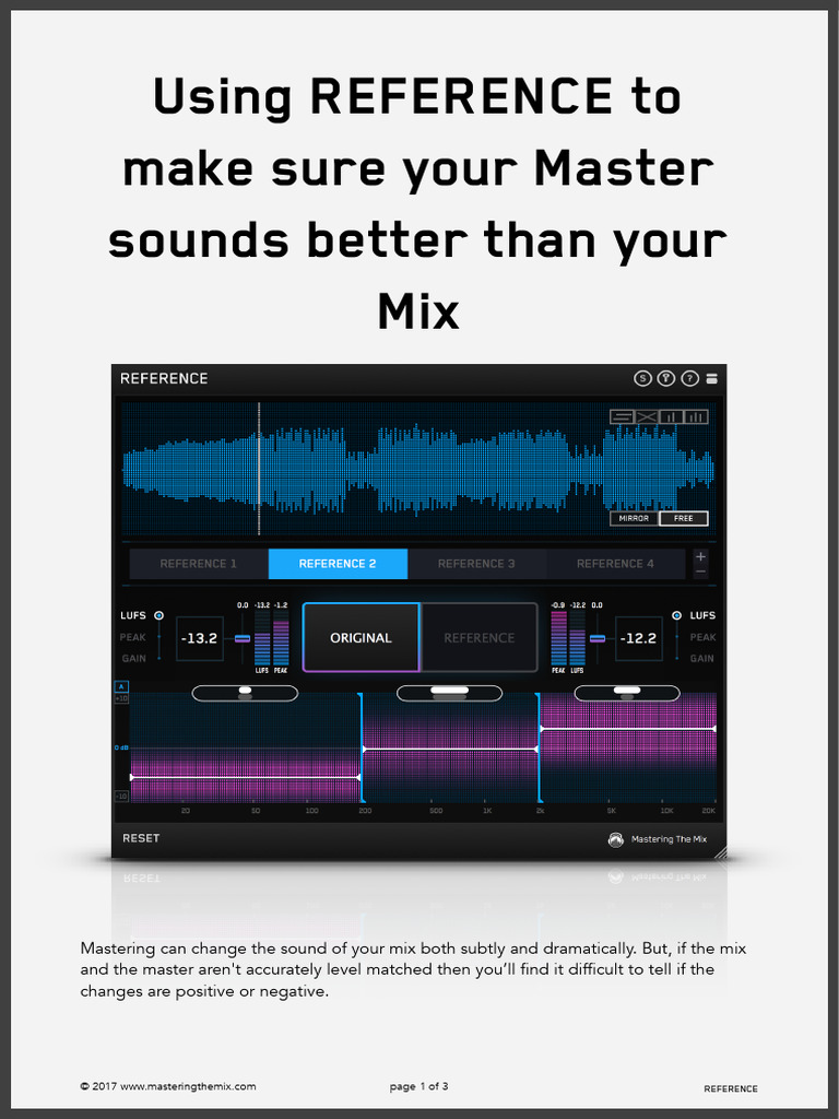 Mastering With Reference | PDF | Sound | Frequency