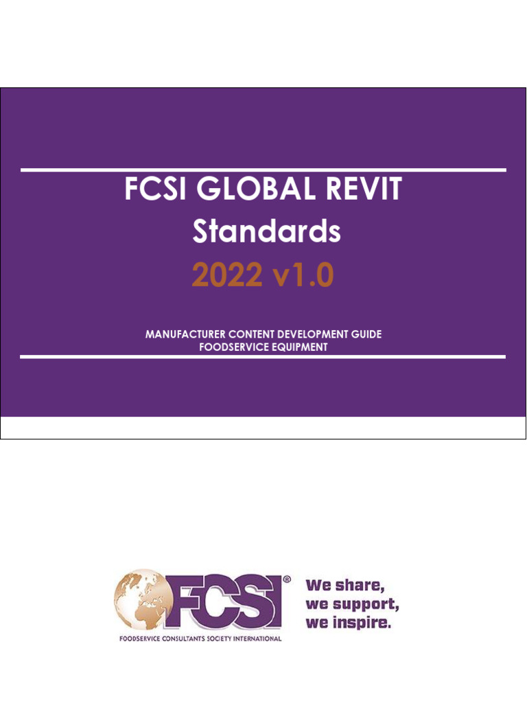 2022 FCSI Global Revit Standards Final | PDF | Autodesk Revit ...