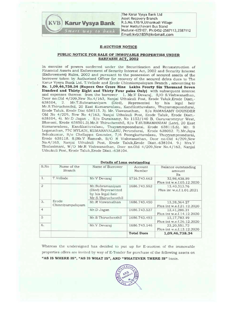 Auction Notice 1610017771 | PDF