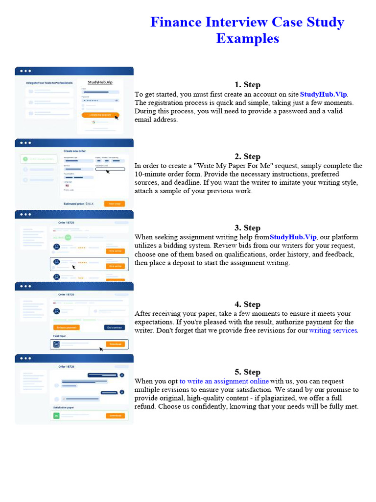 Finance Interview Case Study Examples | PDF