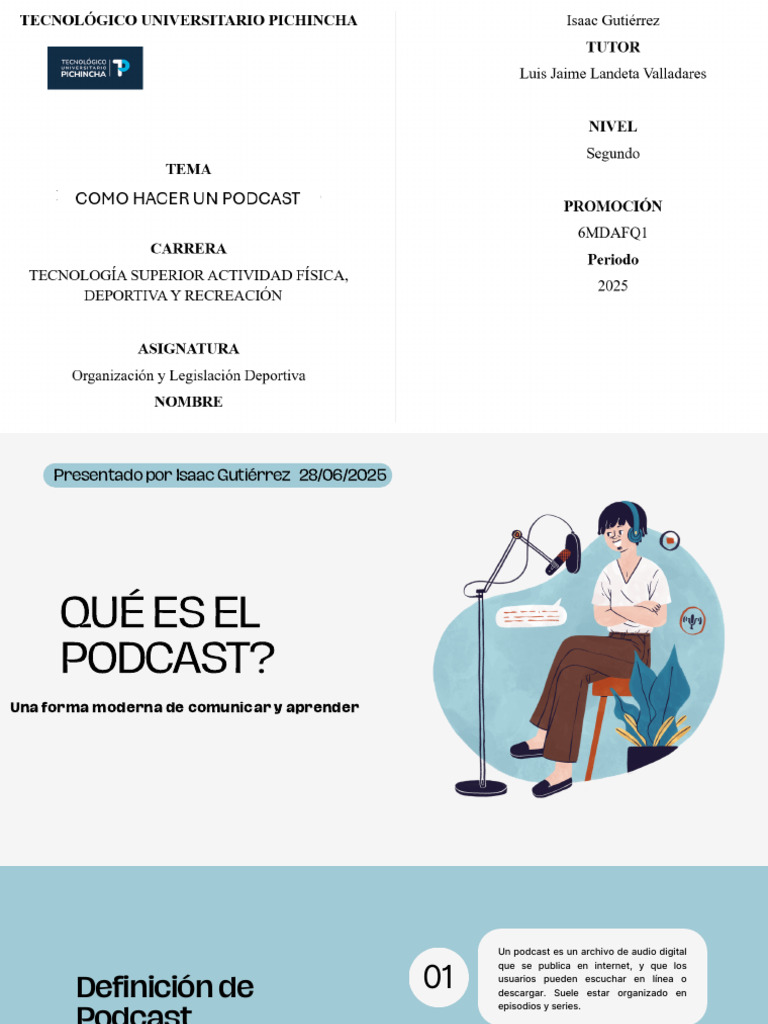 ¿Qué es un Podcast? Definición y Usos | PDF | Podcast
