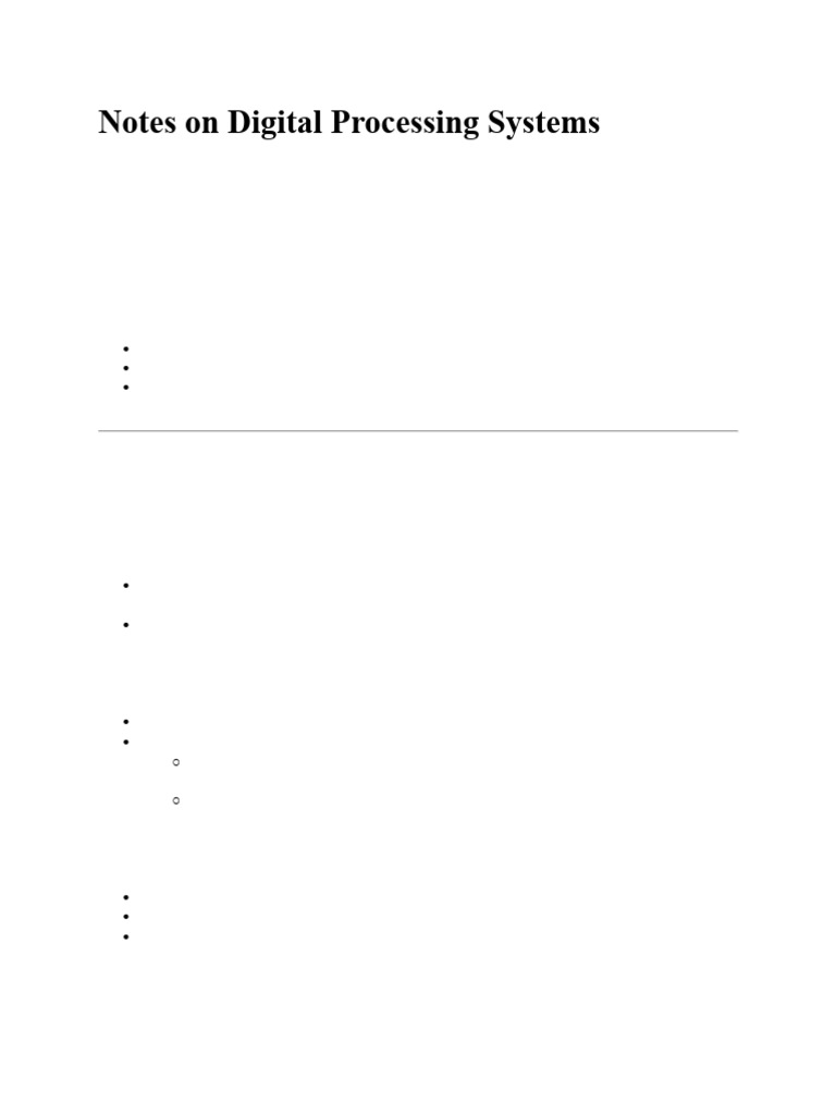 WEEK 5 - Digital Processing Systems | PDF | Input/Output | Computer ...