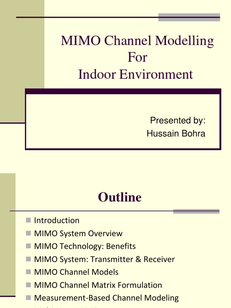 On Mimo Channel Modeling | PDF | Mimo | Orthogonal Frequency Division Multiplexing