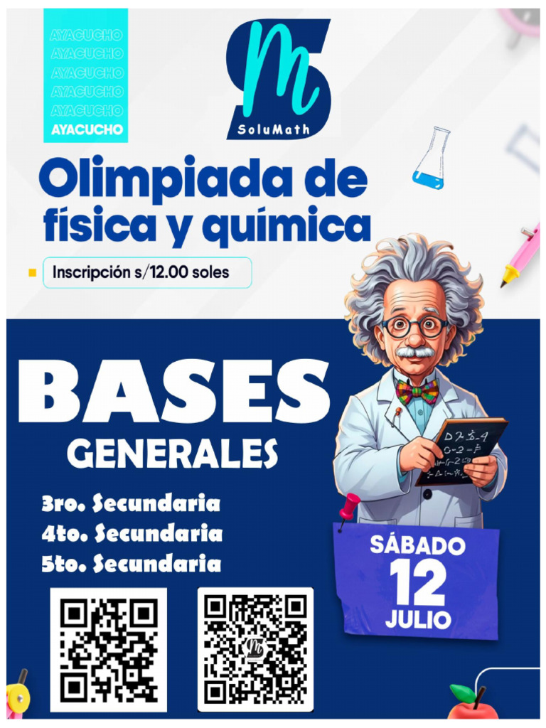 Olimpiada Regional de Física y Química 2025 | PDF | Enlace químico ...