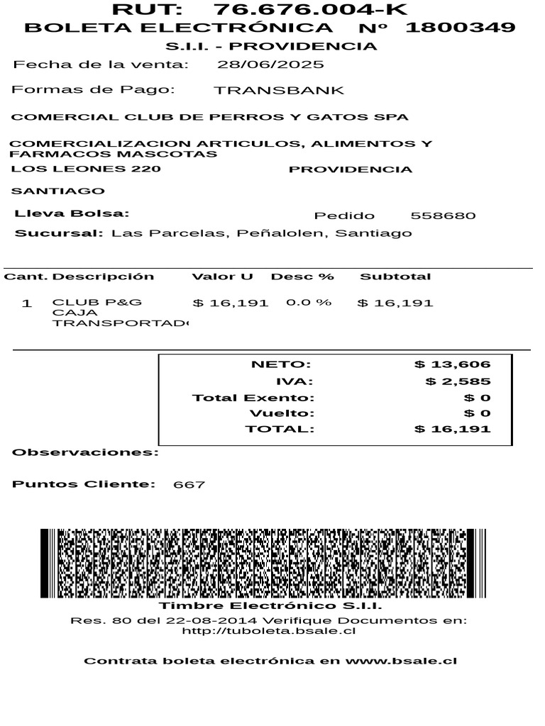 Boleta E564fa312343 | PDF
