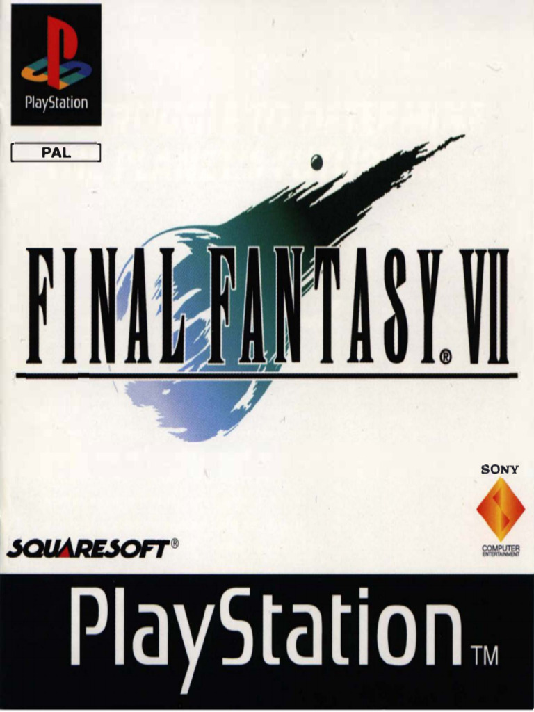 Final Fantasy VII - Manual - PSX | PDF