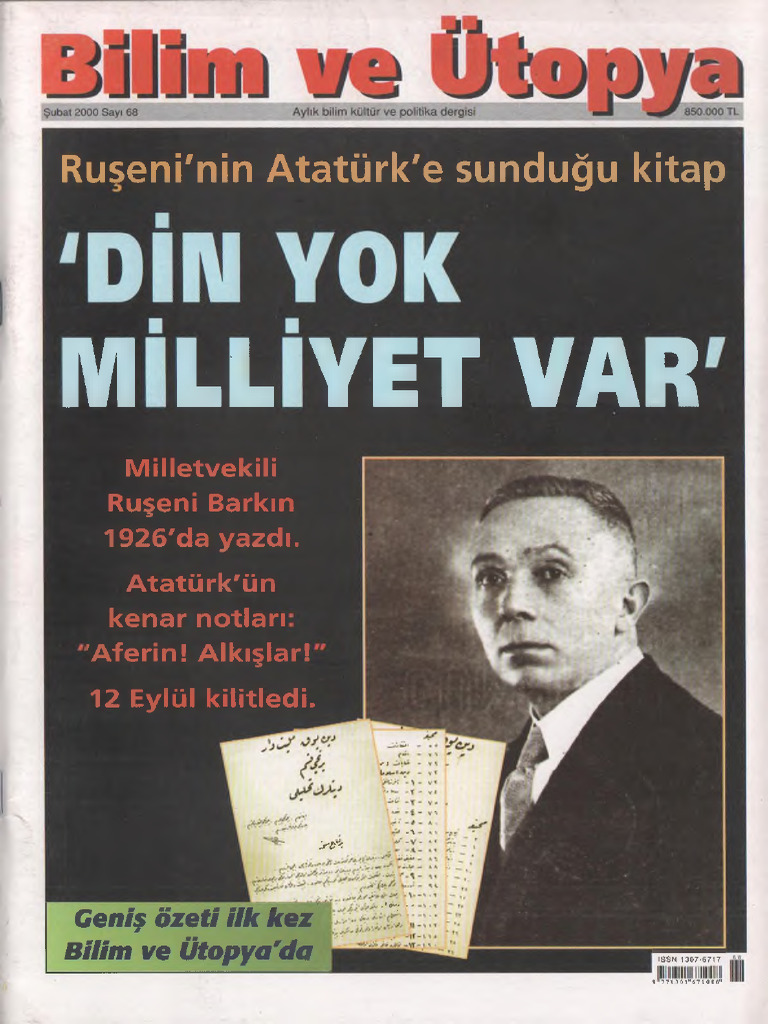 Din Yok Milliyet Var Bilim Ve Utopya Say 068 Subat 2000 (100 Syf) | PDF