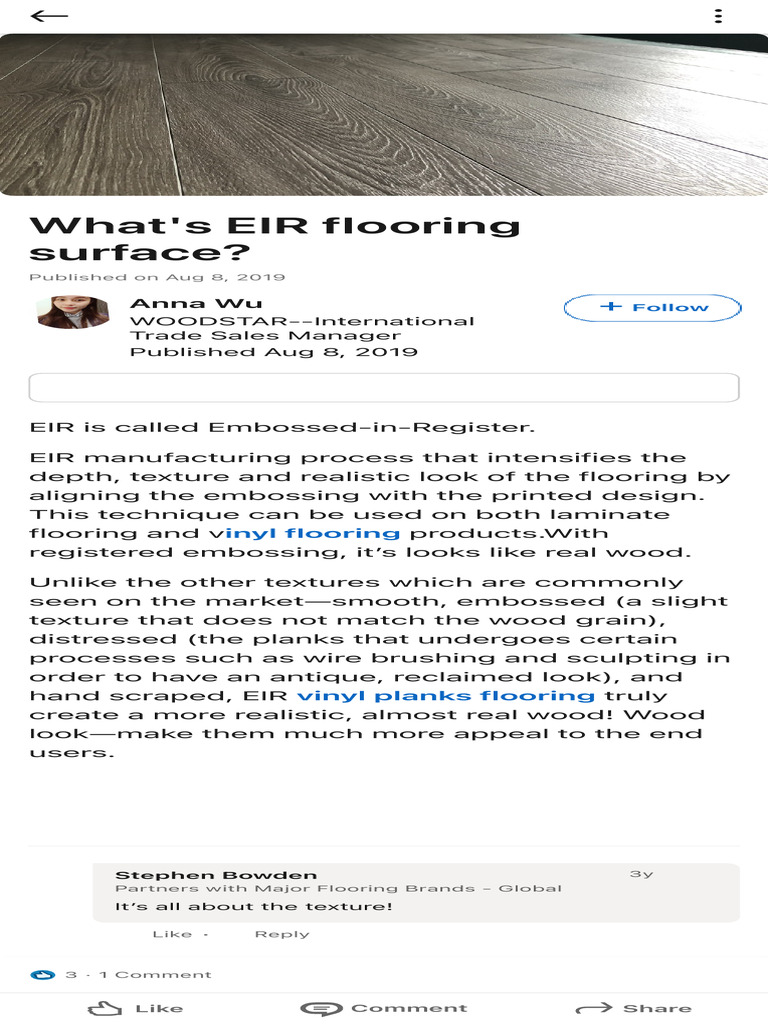 What's EIR Flooring Surface | PDF