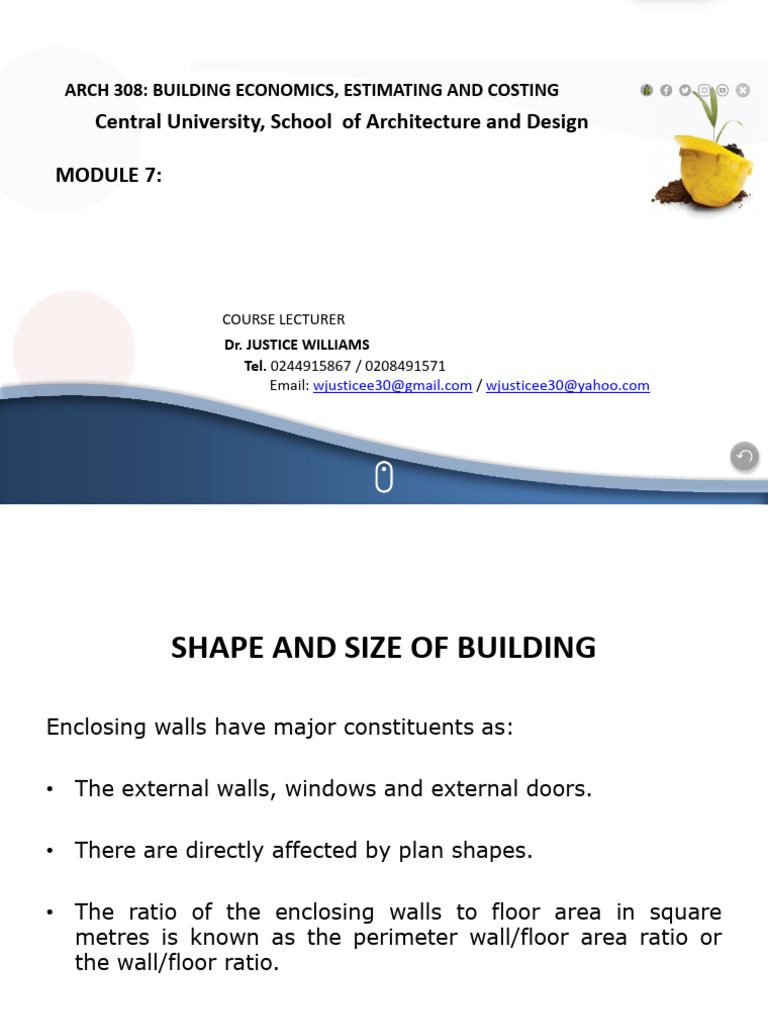 Building Economics: Wall/Floor Ratios | PDF | Elevator | Building