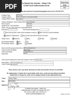 Hyatt Hotels Credit Card Authorization Form | PDF