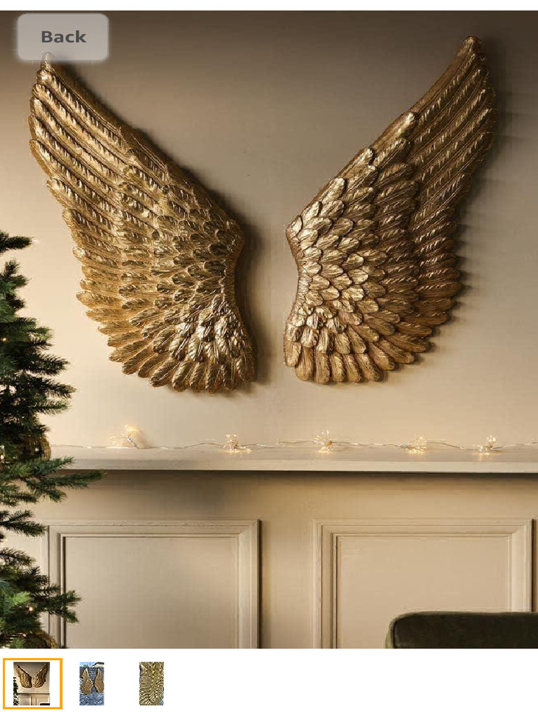 The Sara Enterprises Wooden Angel Wings Wood Wall | PDF