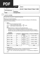 GRADE 10 - Statistics | PDF | Mathematical Analysis | Robust Statistics