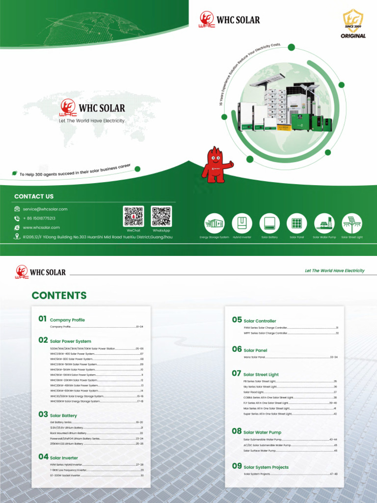 WHC Solar Catalog 2025 | PDF