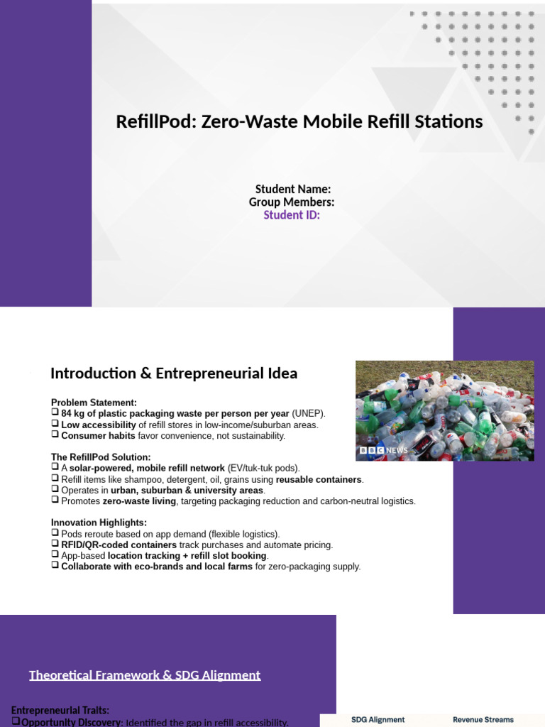 RefillPod - Zero-Waste Mobile Refill Stations | PDF | Sustainability ...