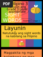 Fil1 - Q2 - Mod3 - Alpabetong Filipino Tunog, Letra, at Pagkakasulat | PDF