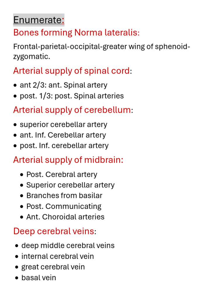Anatomy Written | PDF