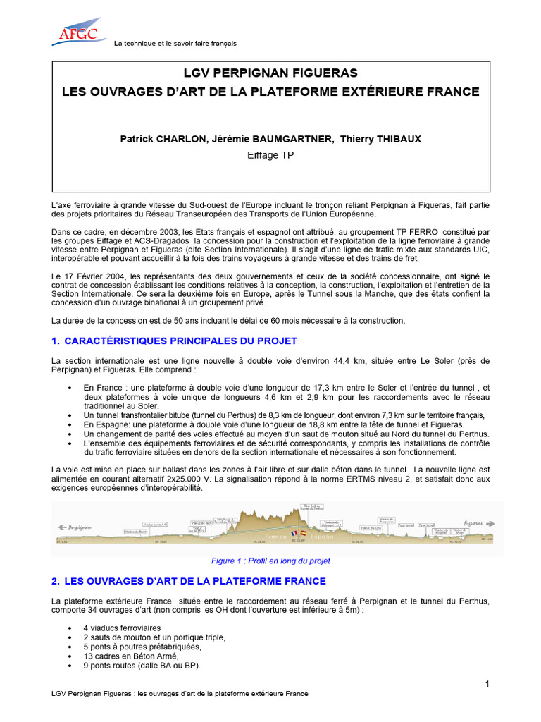 Ouvrages d'art de la LGV Perpignan-Figueras | PDF | Pont | Ingénierie ...