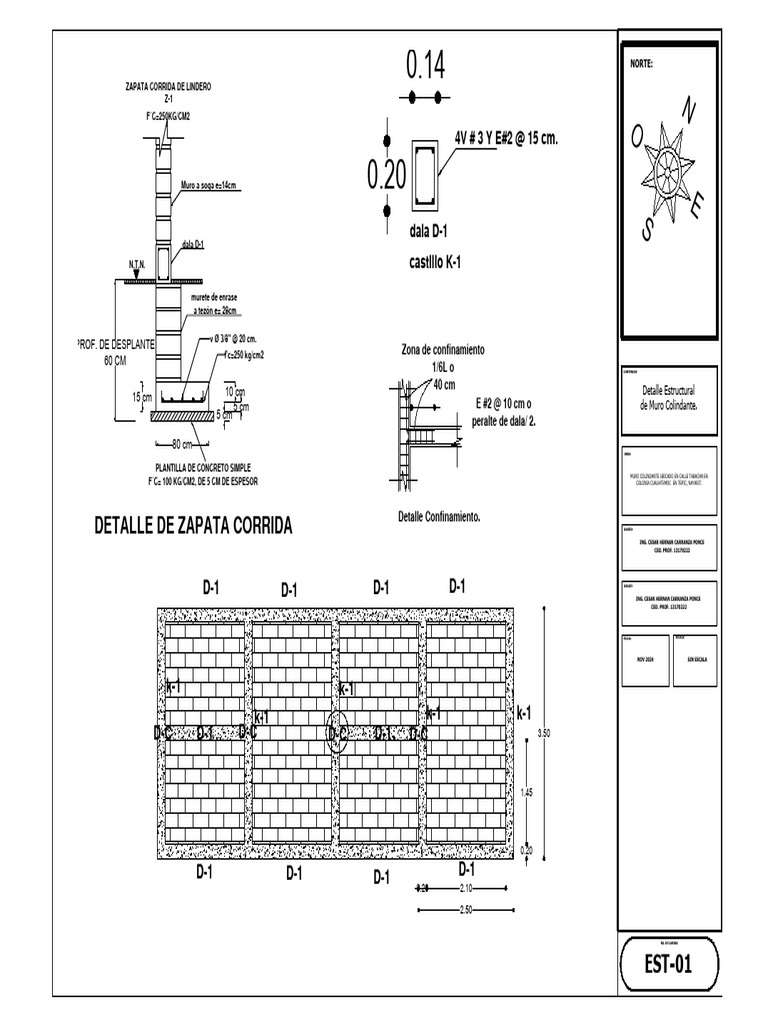 Detalle De Zapata Colindante Pdf