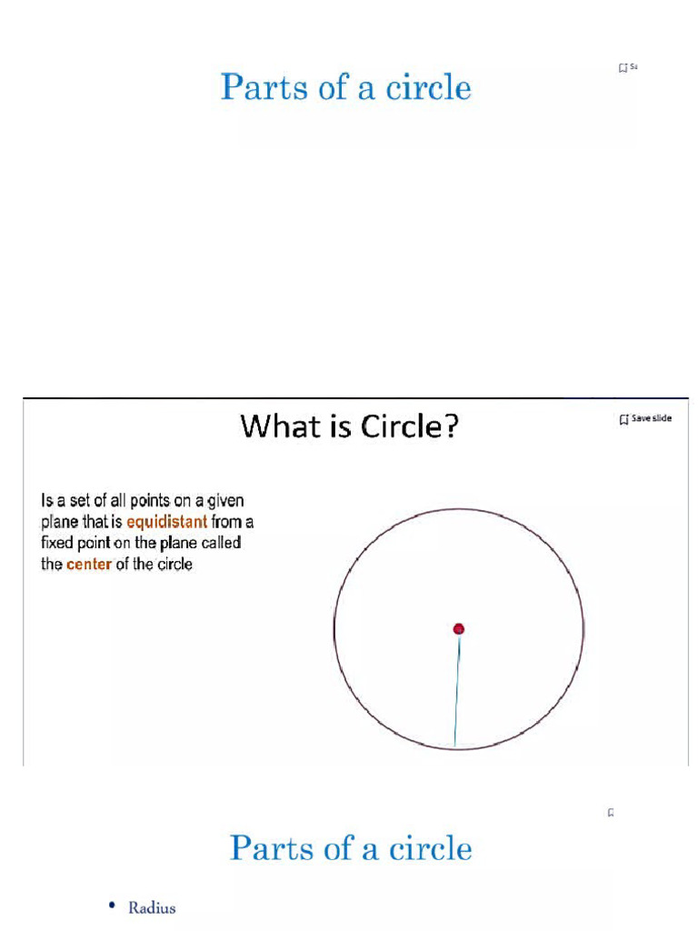 Parts of A Circle | PDF