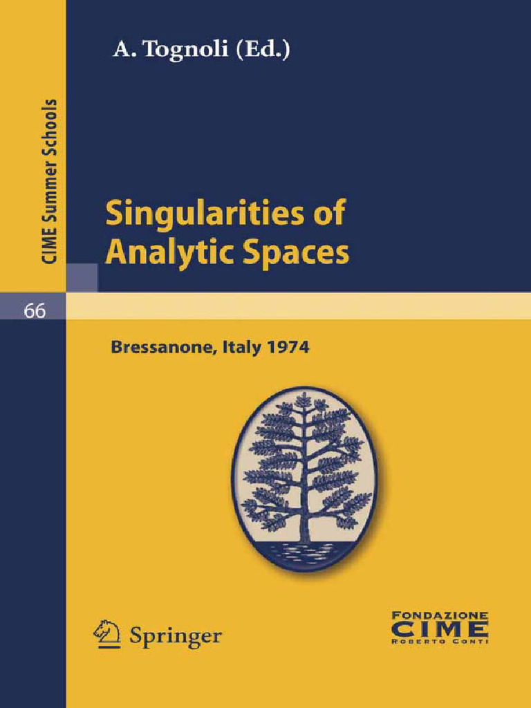 A Tognoli - Singularities of Analytic Spaces | PDF