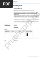 Employee Equipment Responsibility Agreement | PDF