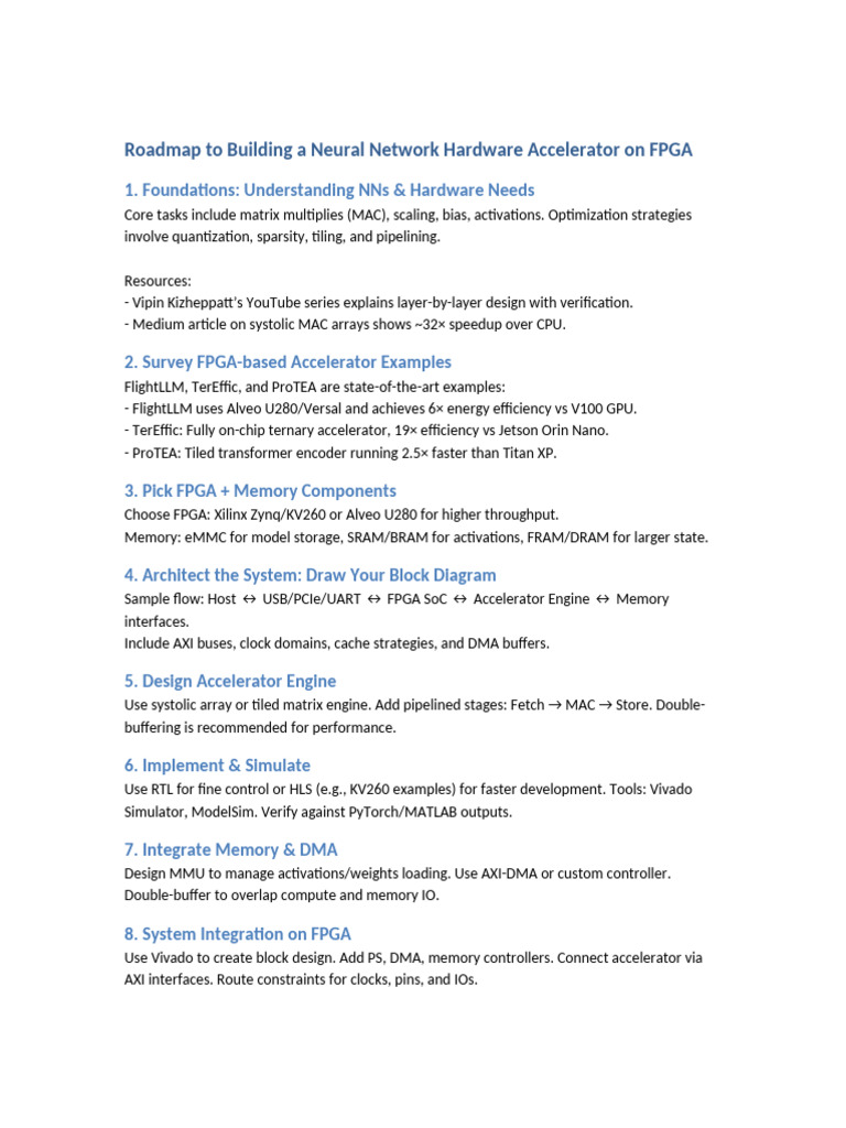 Fpga Nn Accelerator Roadmap Pdf Field Programmable Gate Array System On A Chip