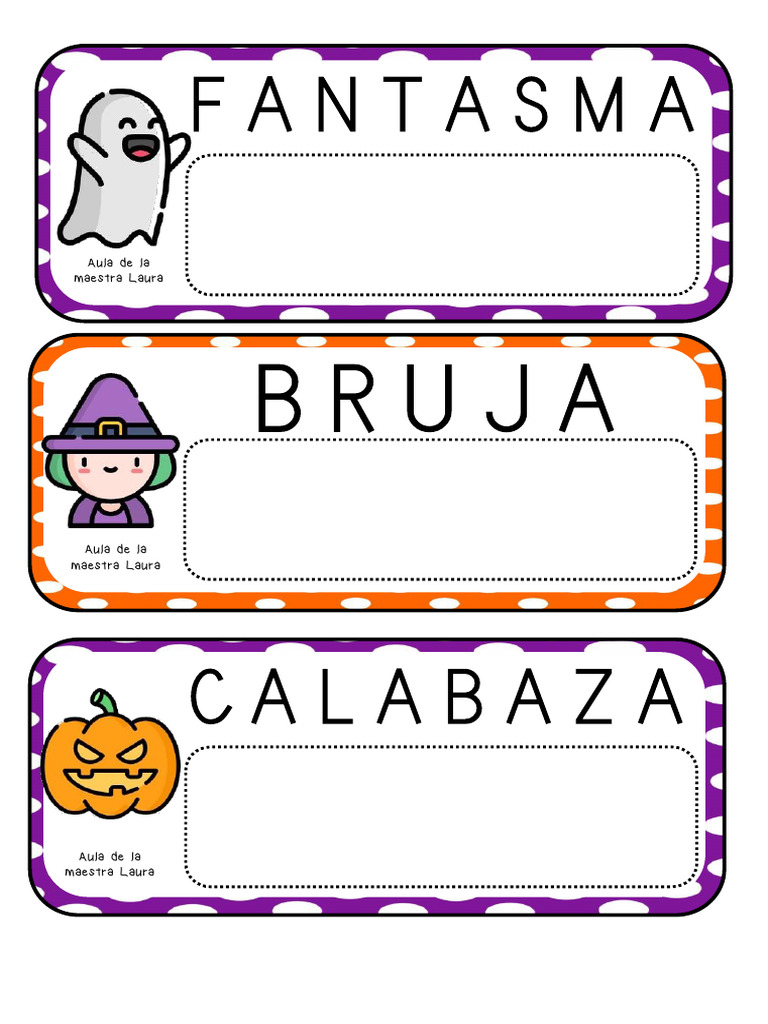 Vocabulario HALLOWEEN | PDF