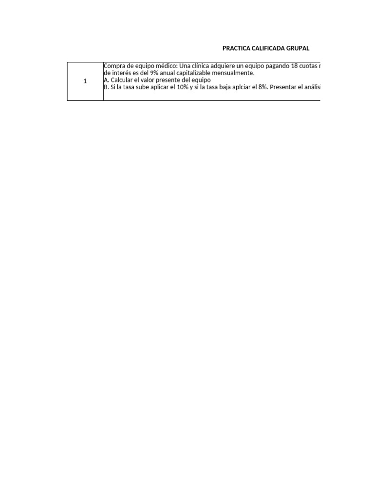 Practica Calificada Grupal | PDF | Deuda | Economias