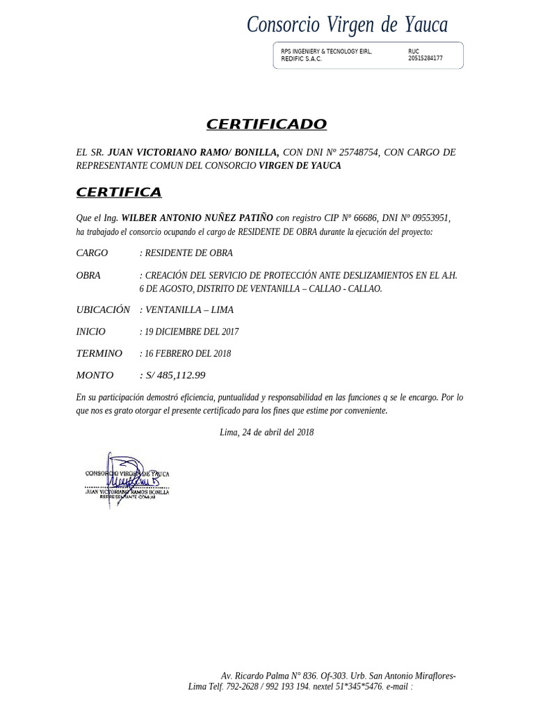 CNSC Virgen de Yauca | PDF