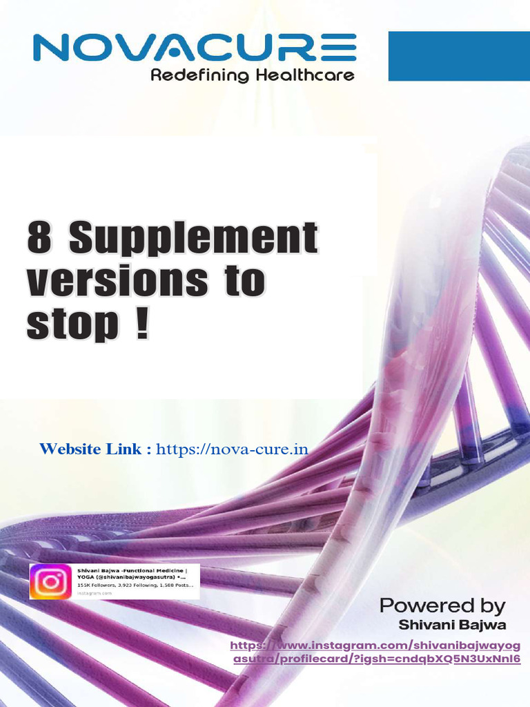 E Book - 8 Supplement Versions To Stop ! Compressed | PDF | Magnesium ...